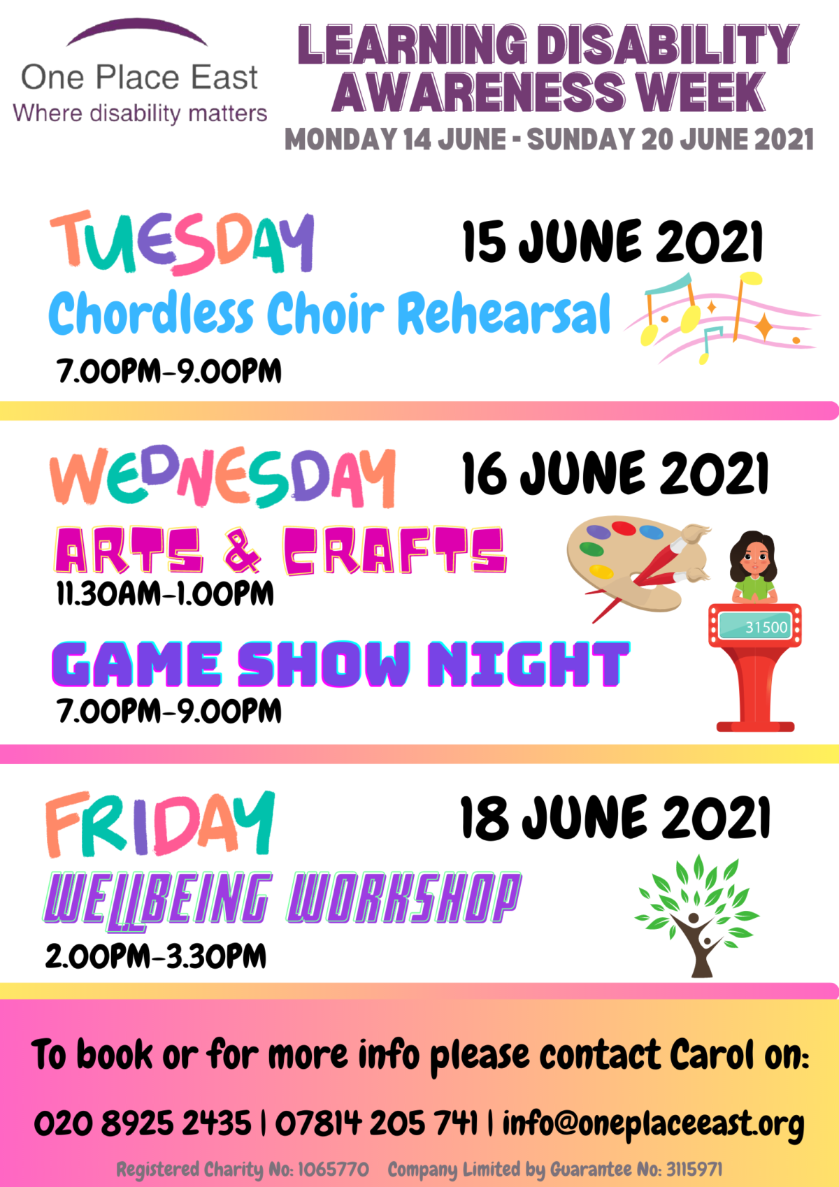 Learning Disability Awareness Week - One Place East